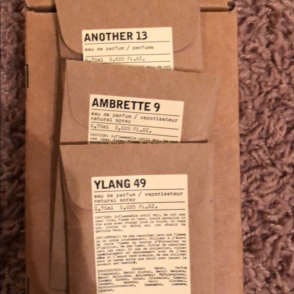 Brand New-Set Of 3 Le Labo Perfume Samples - Gem